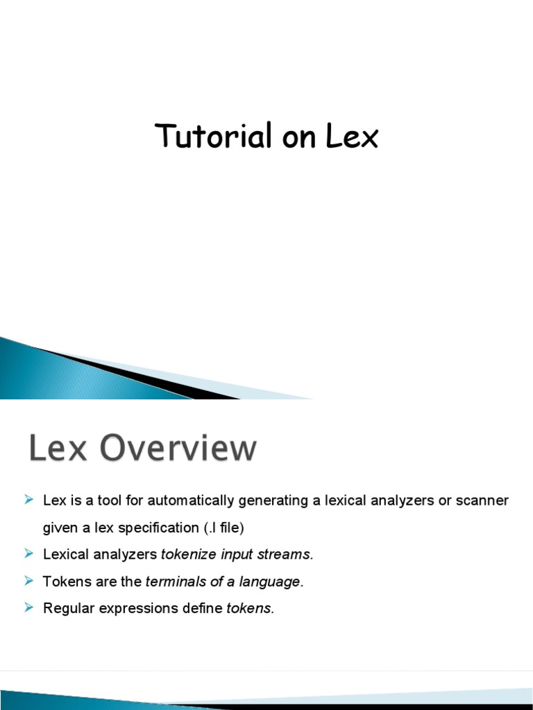 Lex.pdf | C (Programming Language) | Software Engineering | Free 30-day ...