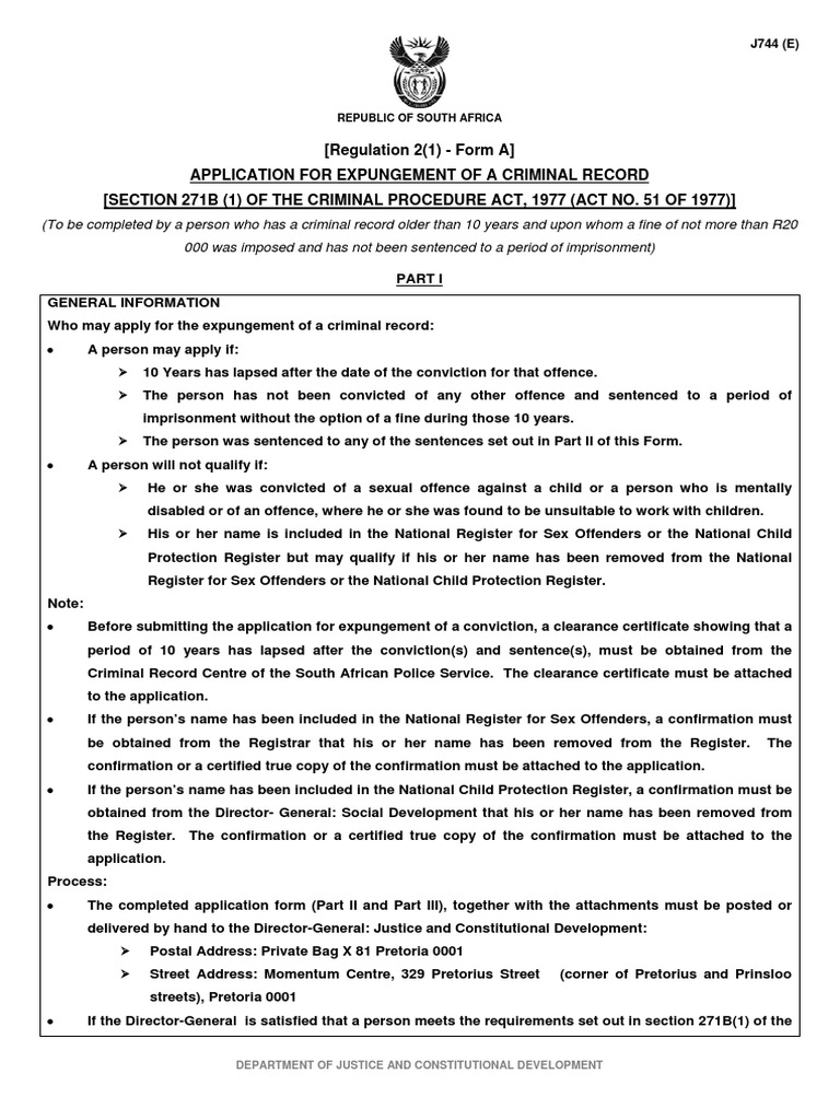 Expungement PDF | PDF | Criminal Record | Criminal Justice