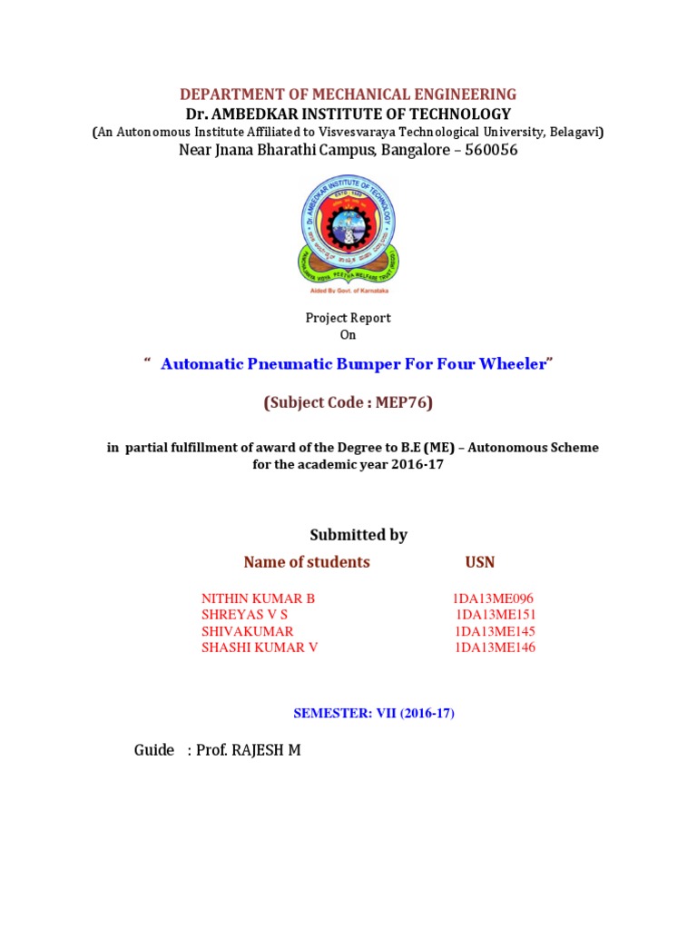 Near Jnana Bharathi Campus, Bangalore - 560056: Dr. Ambedkar Institute ...