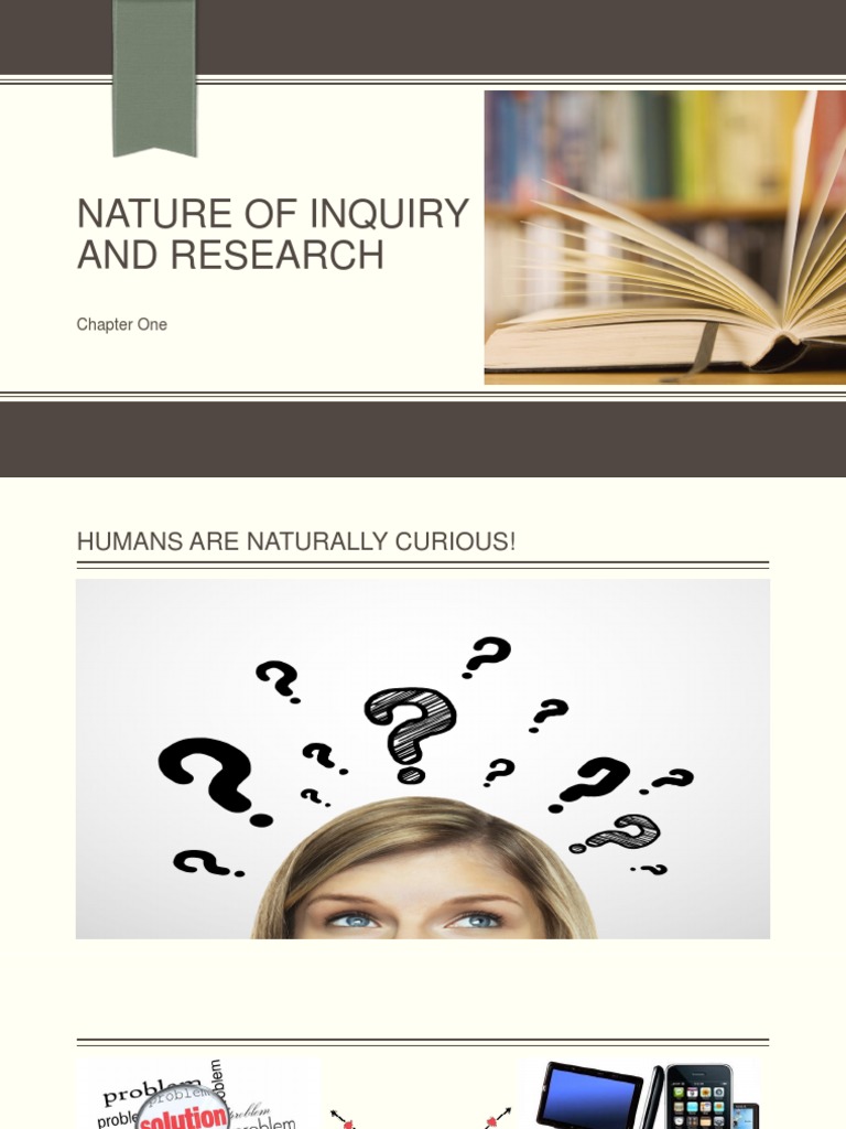 Nature of Inquiry and Research: Chapter One | PDF | Science & Mathematics