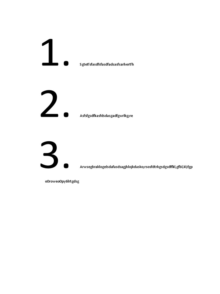 Random Text Placeholder Document | PDF
