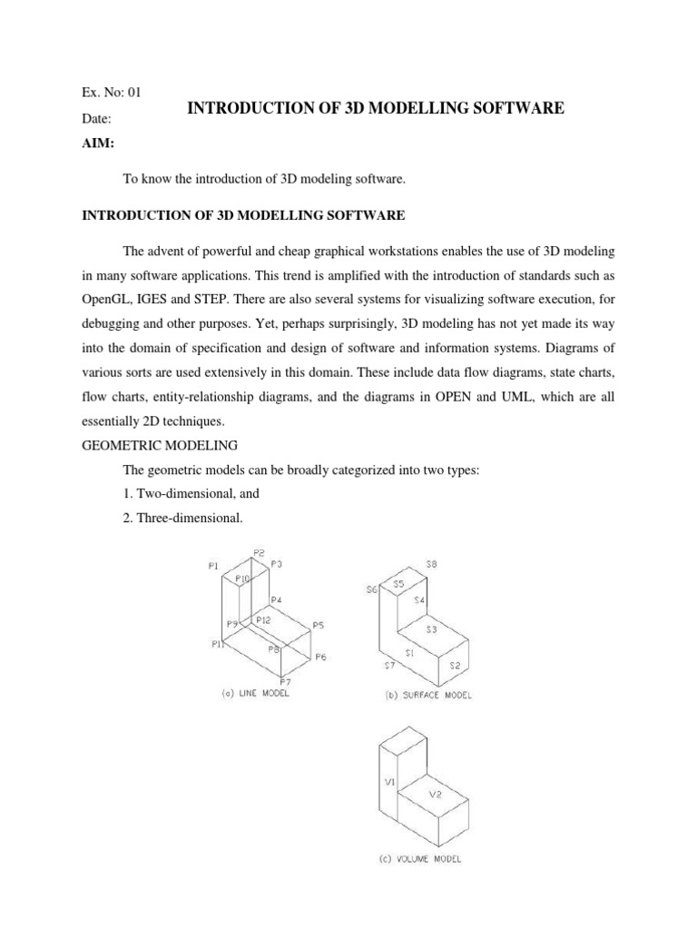 Introduction to 3D Modeling Software | PDF | Art | Computers