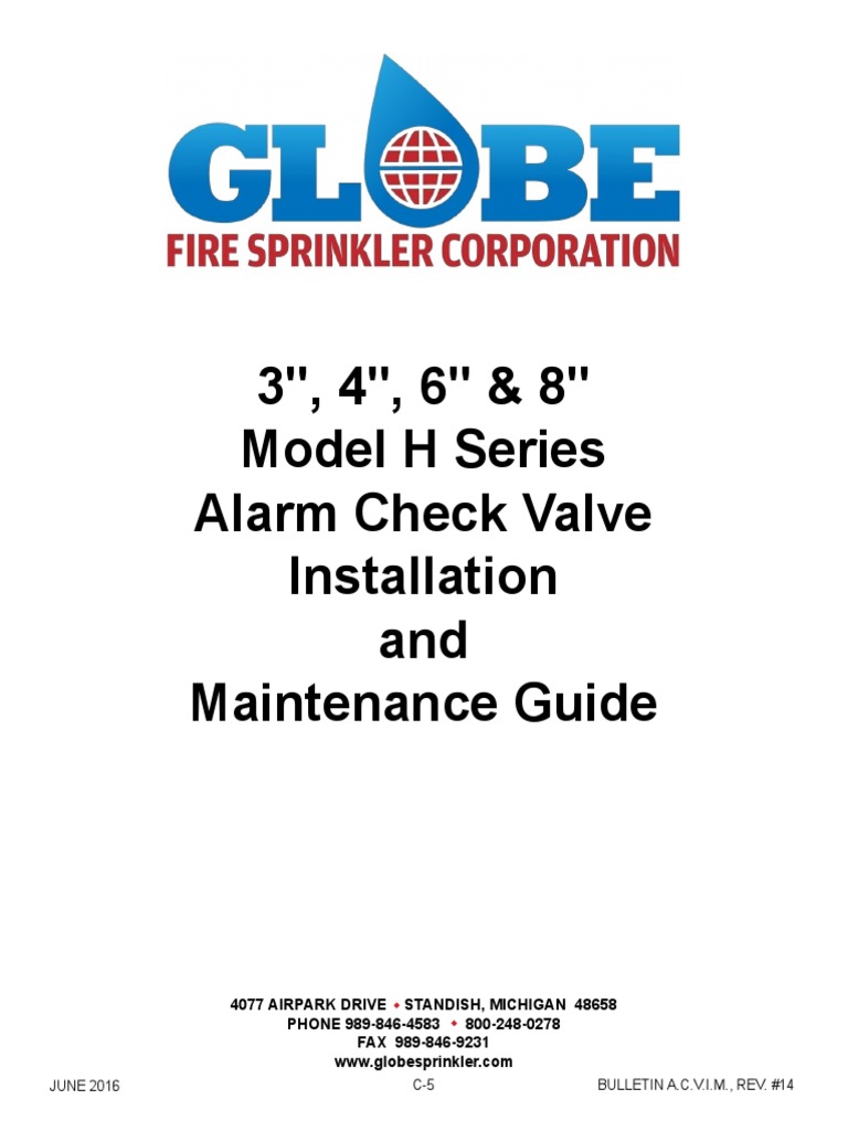 Alarm Check Valve Purpose | PDF | Fire Sprinkler System | Valve