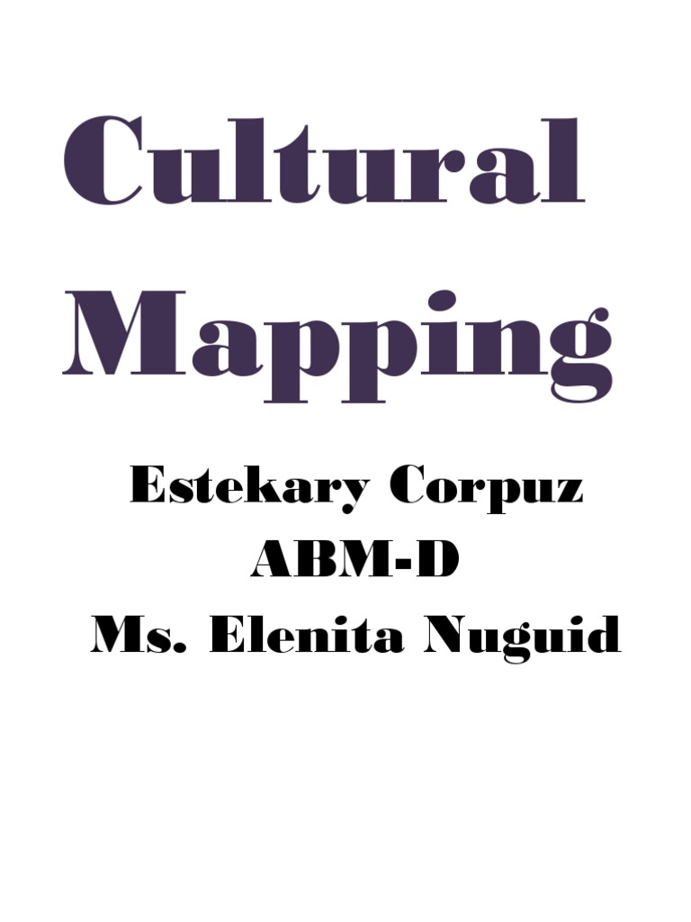 Cultural Mapping | PDF | Religion And Belief