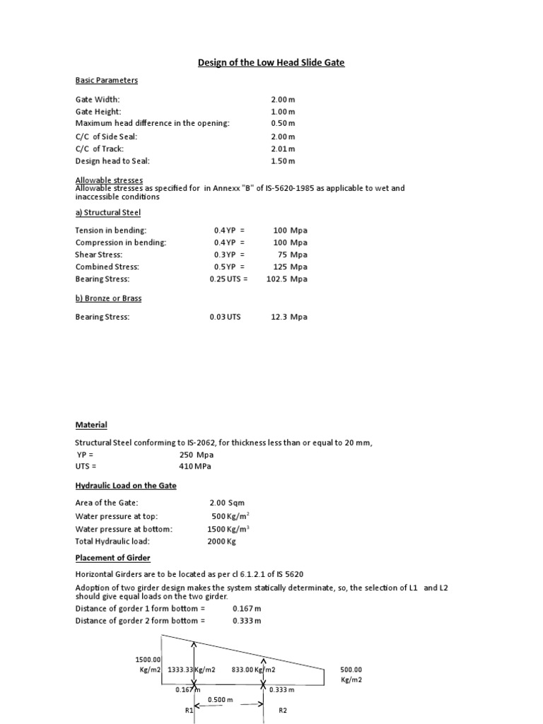 Gate | PDF | Bending | Stress (Mechanics)