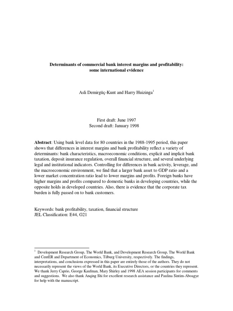 Documents World Bank | PDF | Taxes | Profit (Accounting)