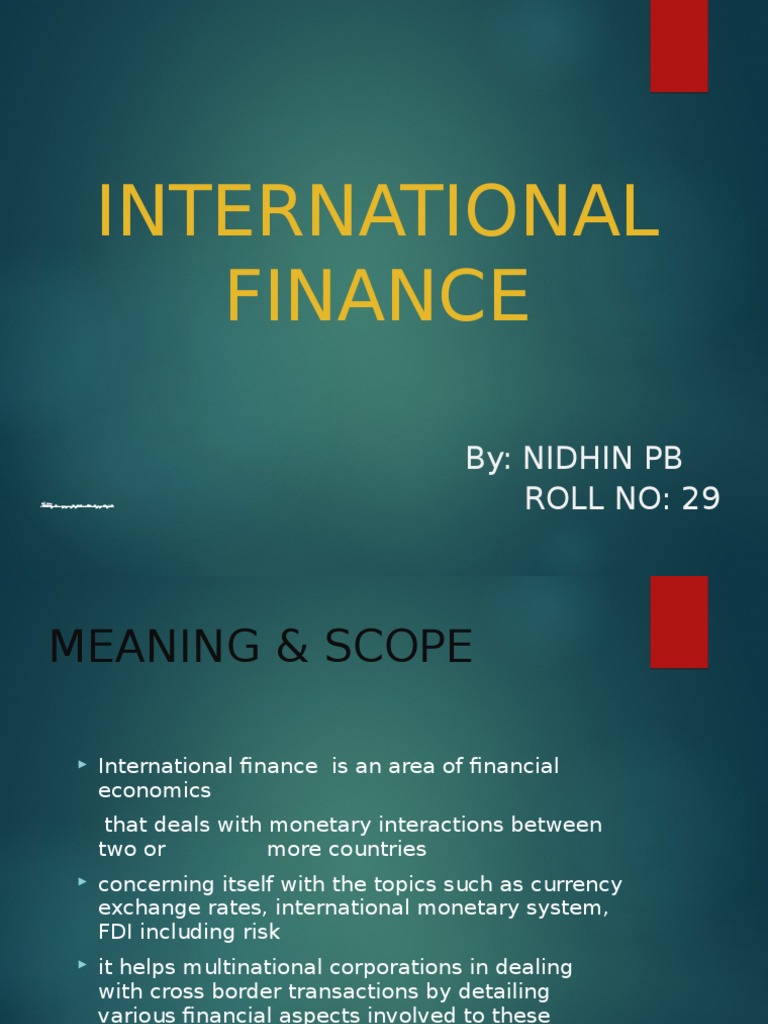 Overview of International Finance Concepts | PDF | Exchange Rate ...