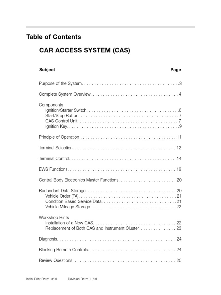An In-Depth Look at the Car Access System (CAS) | PDF | Remote Control ...