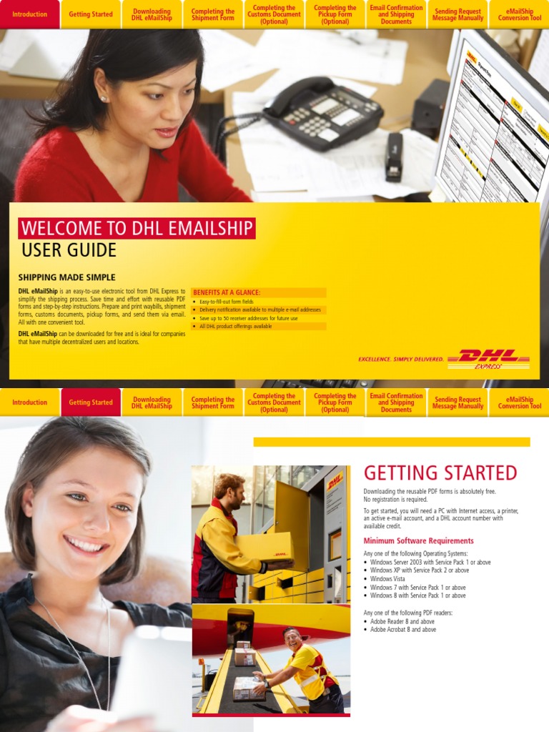 DHL eMailShip User Guide | PDF | Windows Vista | Microsoft Windows