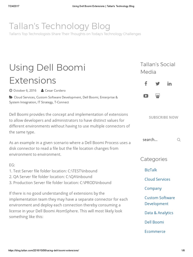 Using Dell Boomi Extensions | PDF | Dell | Cloud Computing