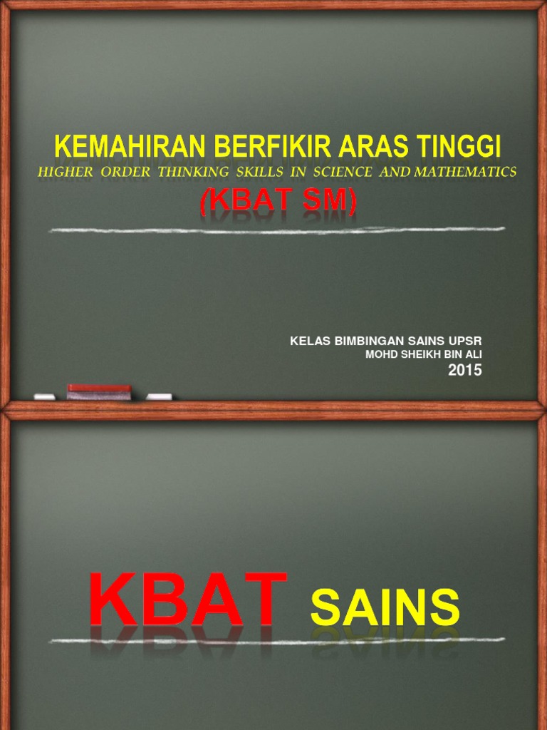 Kbat Sains Pemerhatian & Inferens | PDF