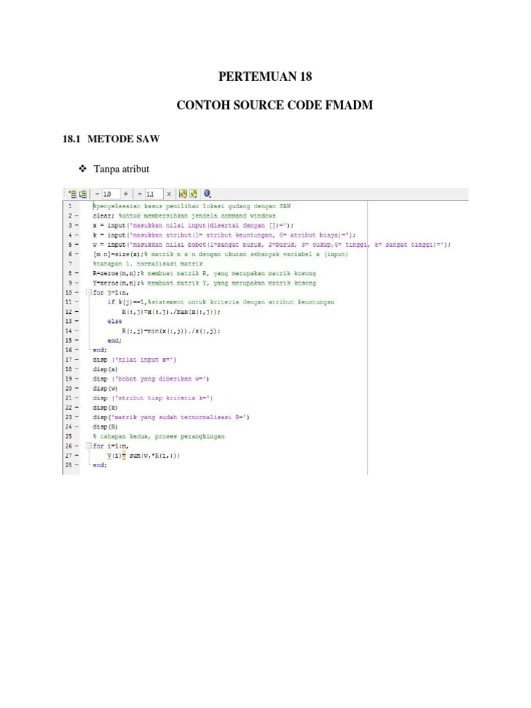 18 Contoh Source Code Fmadm | PDF