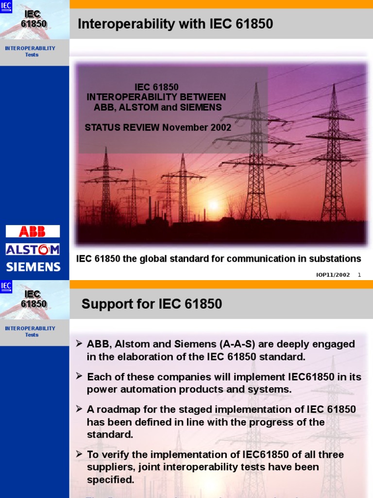 Iec 61850 | PDF | Interoperability | Electrical Substation