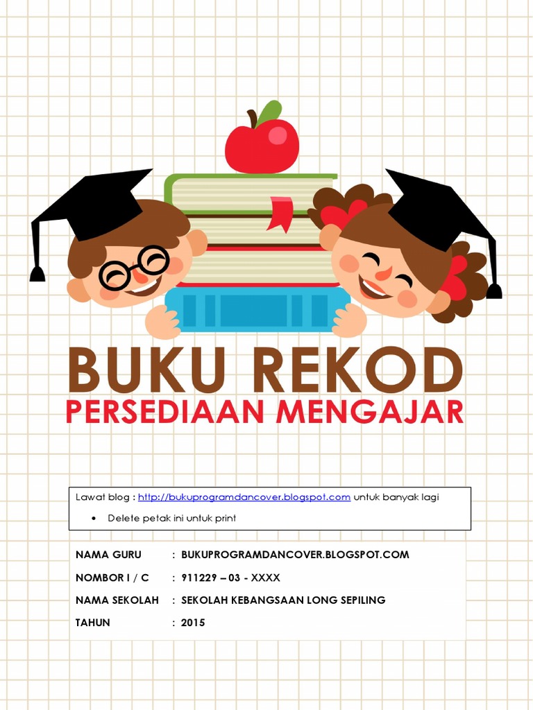 Cover Muka Depan Buku Rekod Persediaan Mengajar (Bukuprogramdancover ...