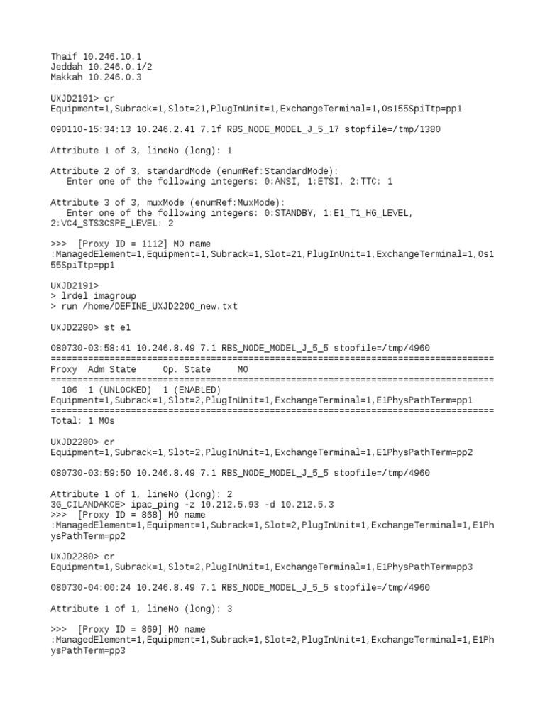 Moshell Command Most Used | PDF | Computer Architecture | Computing