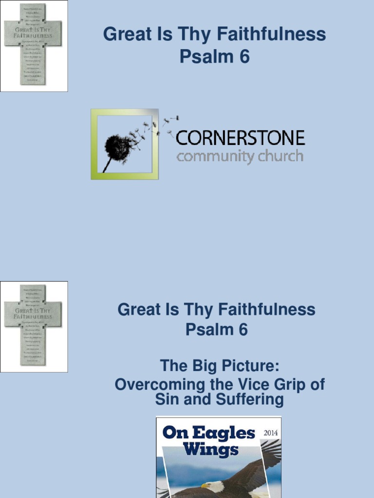Psalm 6: Mercy Amid Suffering | PDF | Compassion | Sin