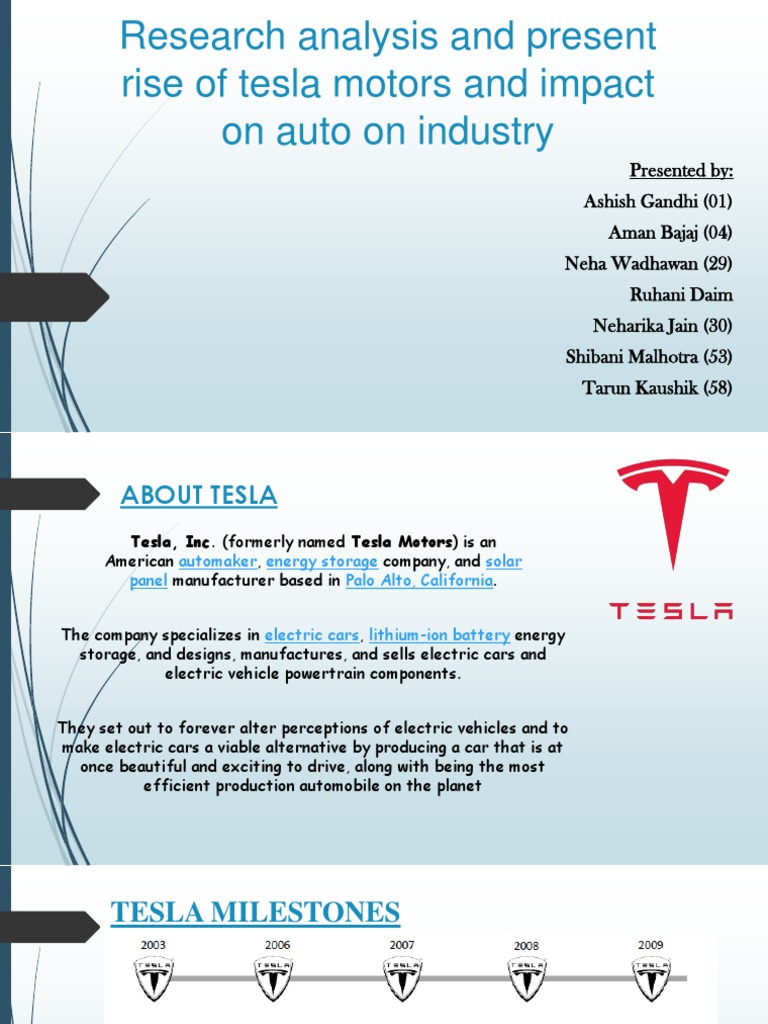 Tesla's Rise and Industry Impact | PDF | Electric Car | Tesla Model S