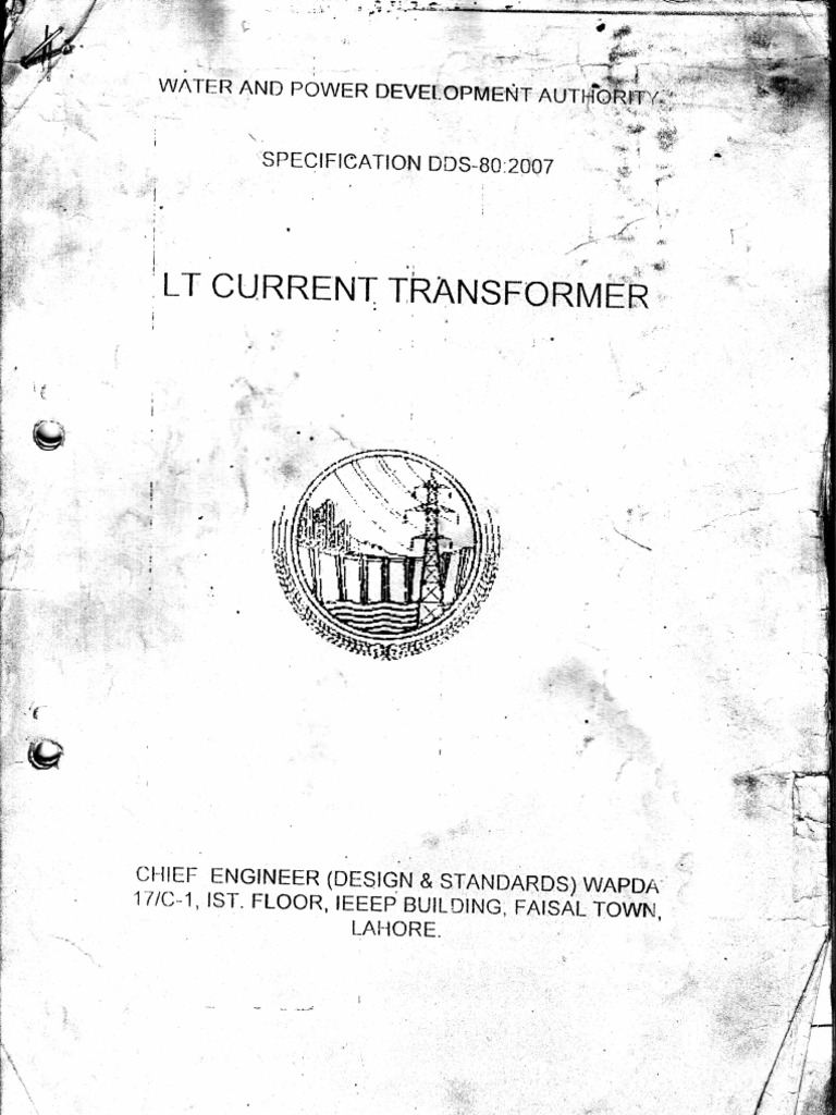 LTCT Specifications for Current Transformers | PDF | Transformer ...