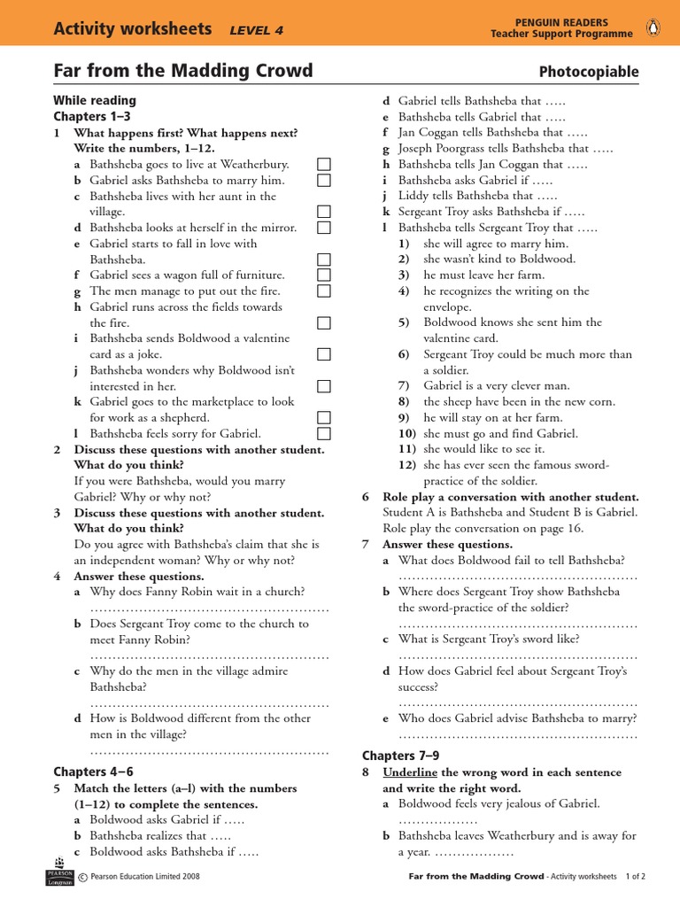 AW-Far From The Madding Crowd | PDF | Far From The Madding Crowd