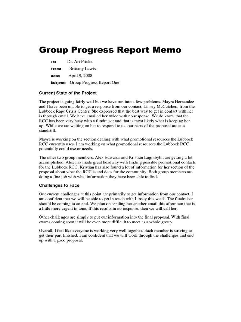 Memo Report | PDF