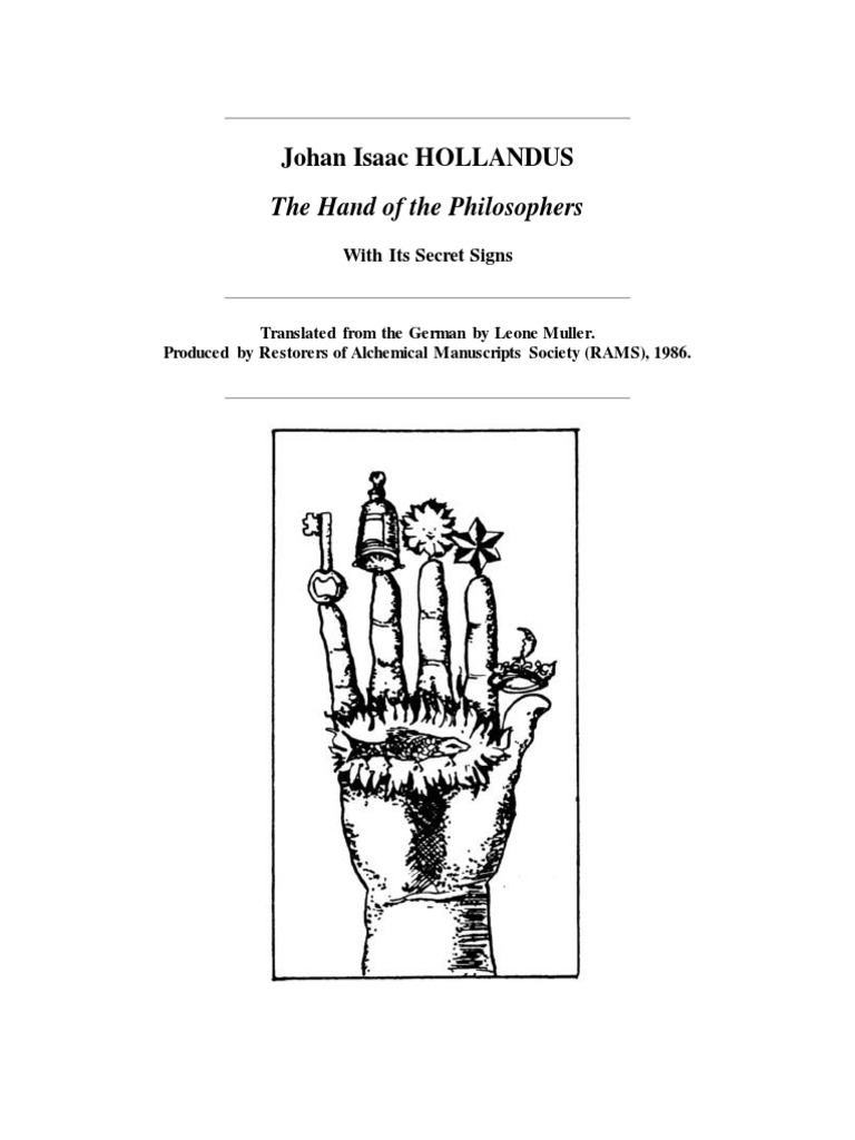 Secrets of the Philosophers' Hand | PDF | Alchemy | Distilled Beverages