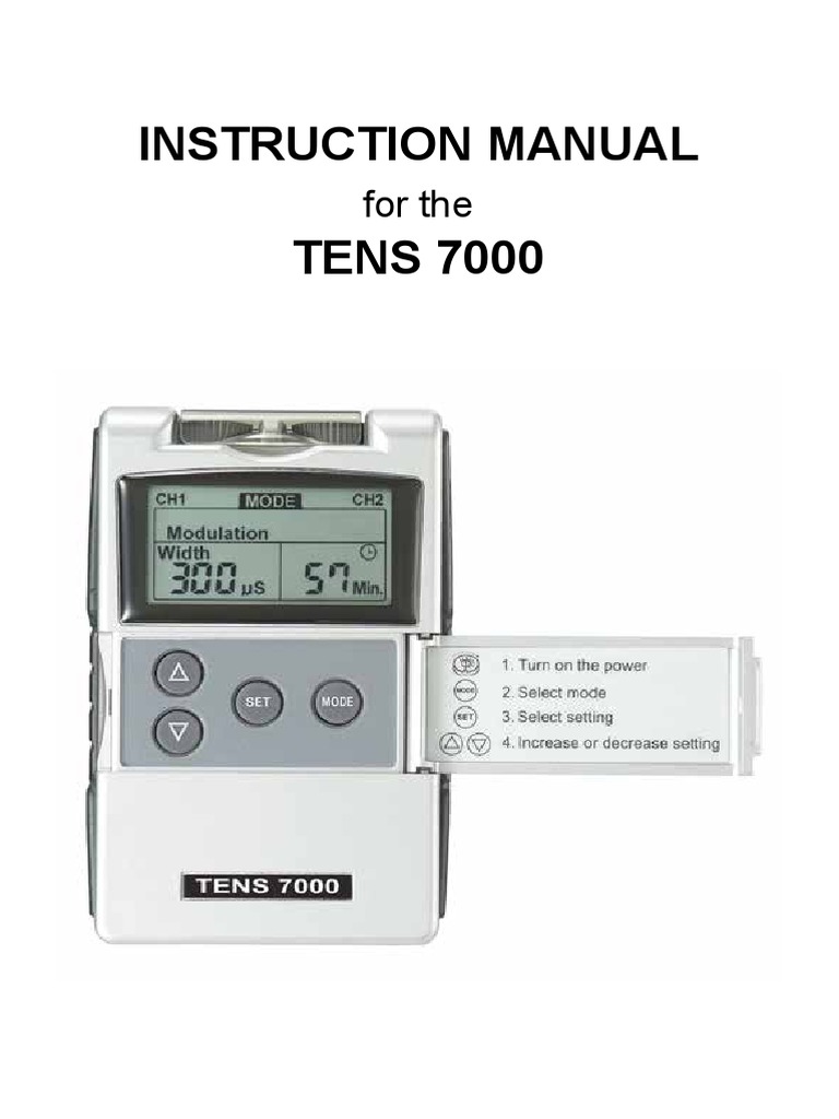 Tens 7000 Manual Es | PDF | Battery (Electricity) | Battery Charger