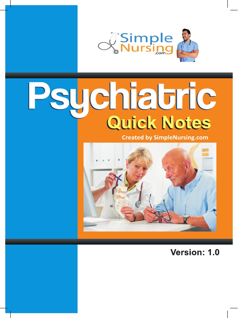 Psychiatric Quick Notes Full PDF | PDF | Substance Abuse | Alcoholism