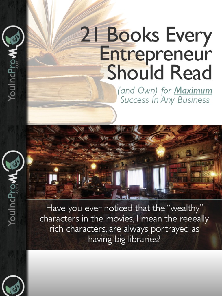 21 Books Every Entrepreneur Should Read (and Own) for Maximum Success ...