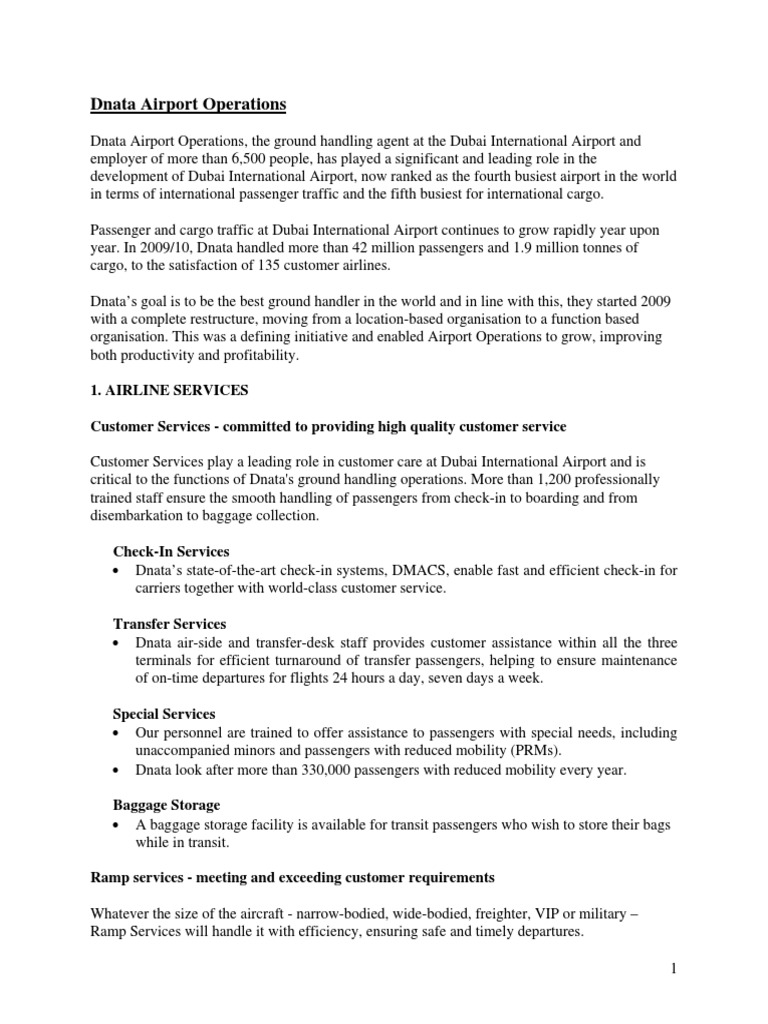 Dnata Airport Operations Tcm409-621021 | PDF | Airport | Airport Lounge