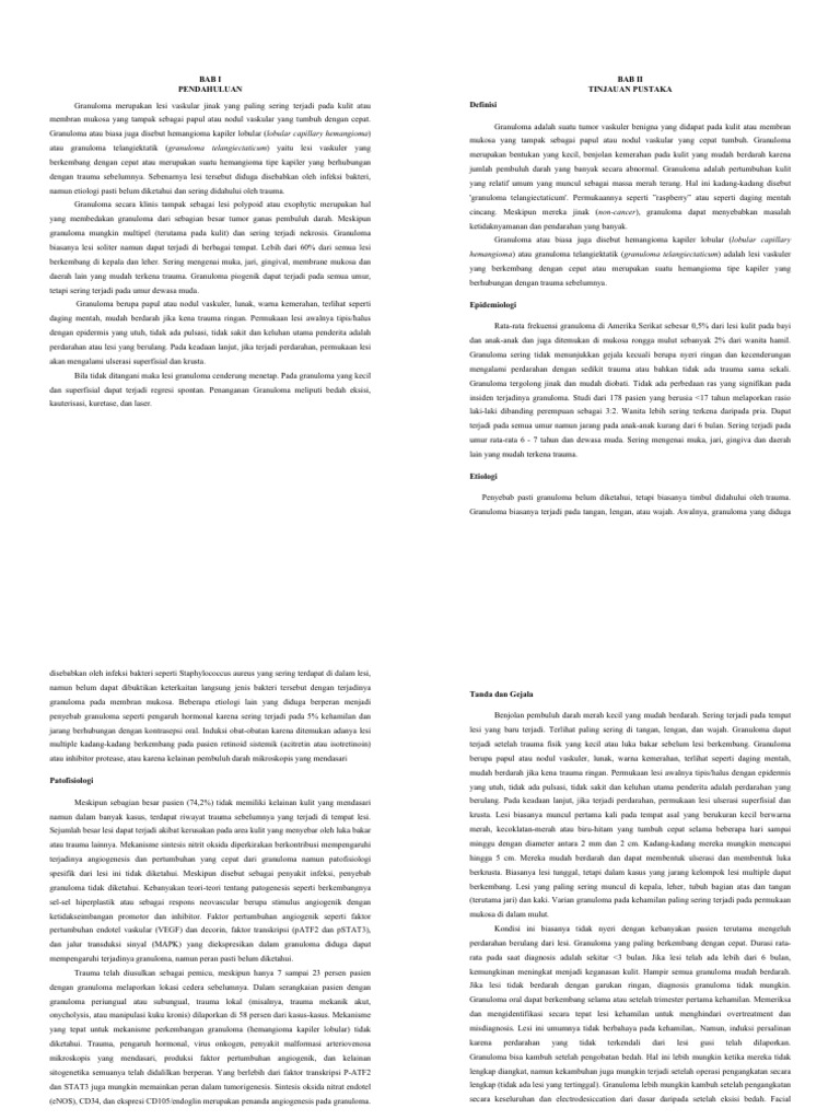 Granuloma Piogenik | PDF