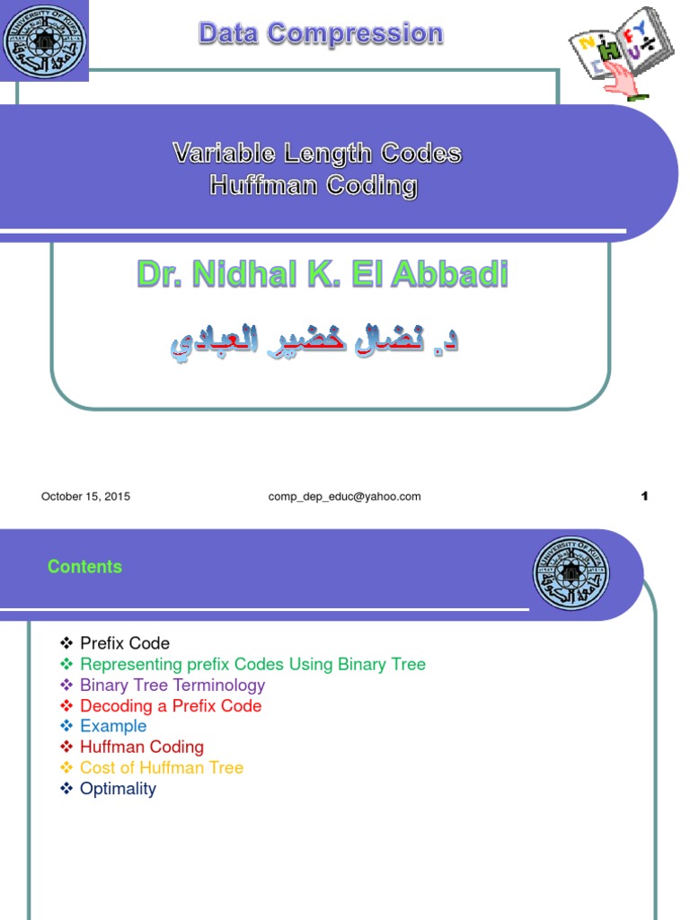 Lecture2huffmancoding 151018181815 Lva1 App6892 | PDF | Code | Encodings