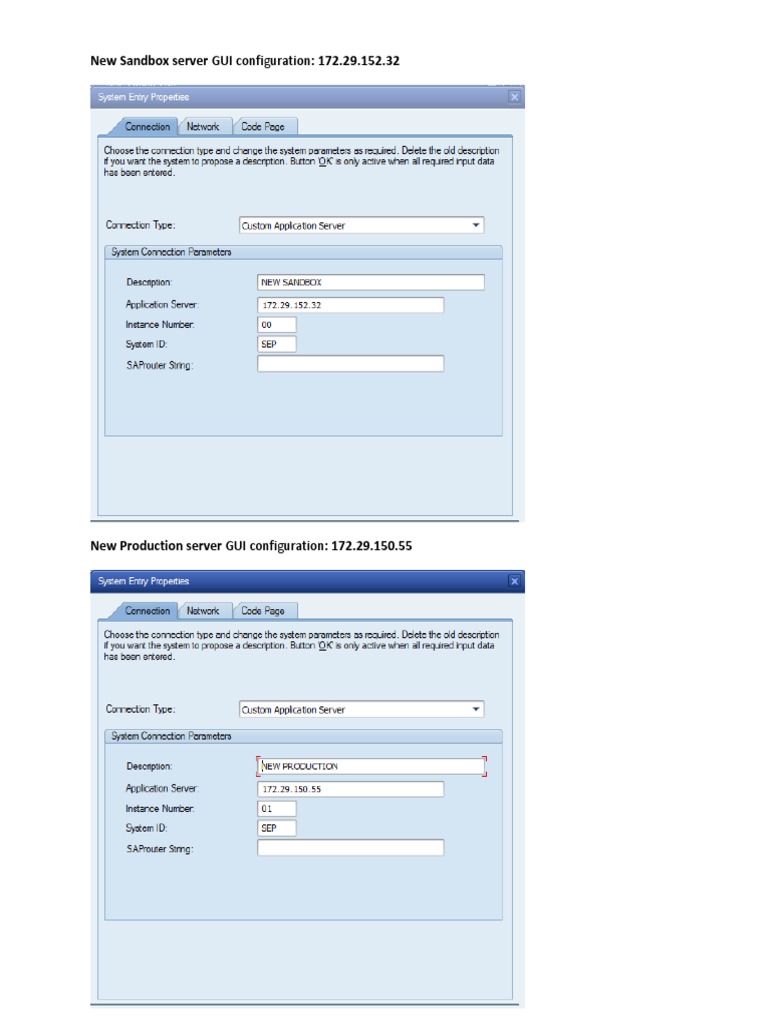 New Server GUI IP Configs | PDF