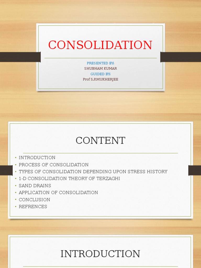 Types and Theory of Soil Consolidation | PDF | Soil Mechanics | Mechanics
