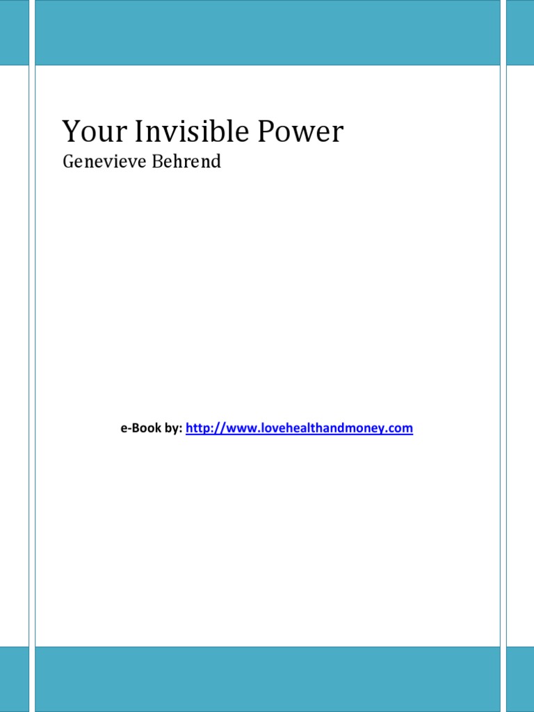 Your Invisible Power | PDF | Idea | Mind