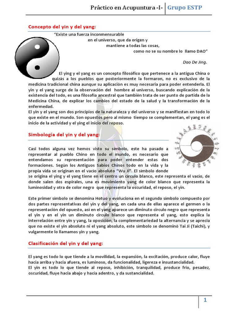 1-Yin Yang PDF | PDF | Yin y yang | medicina tradicional china