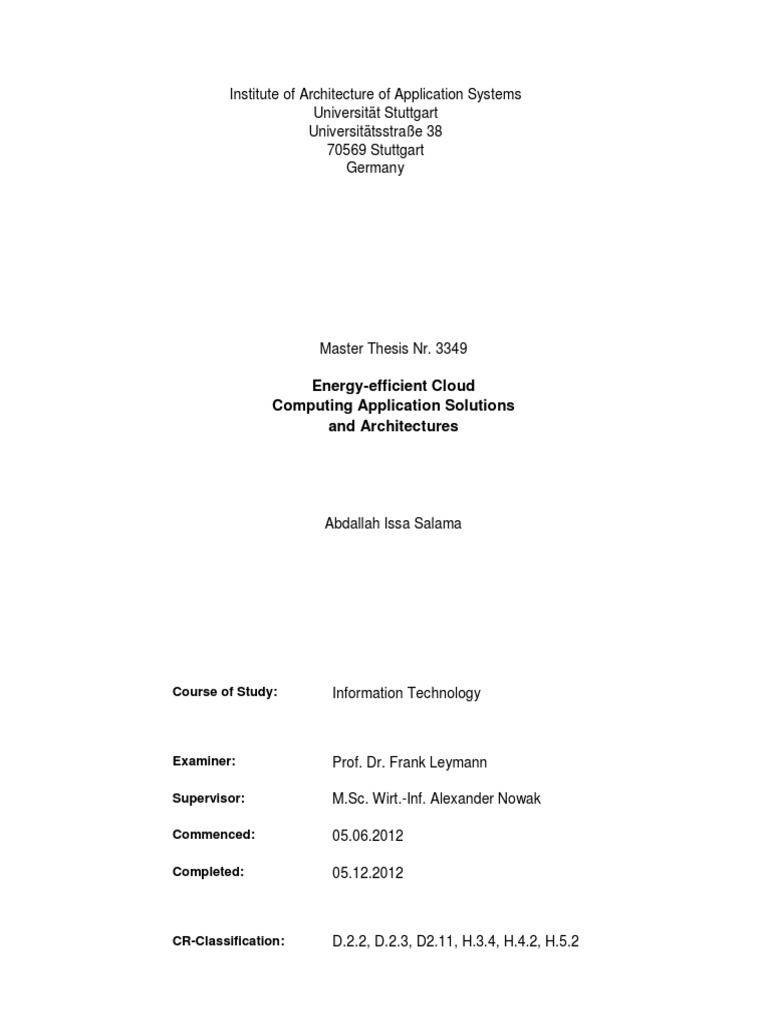 Energy Efficient Cloud Pdf Software As A Service Cloud Computing