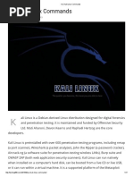 Kali Linux Cheat Sheet 1 | PDF | Cybercrime | Free Software