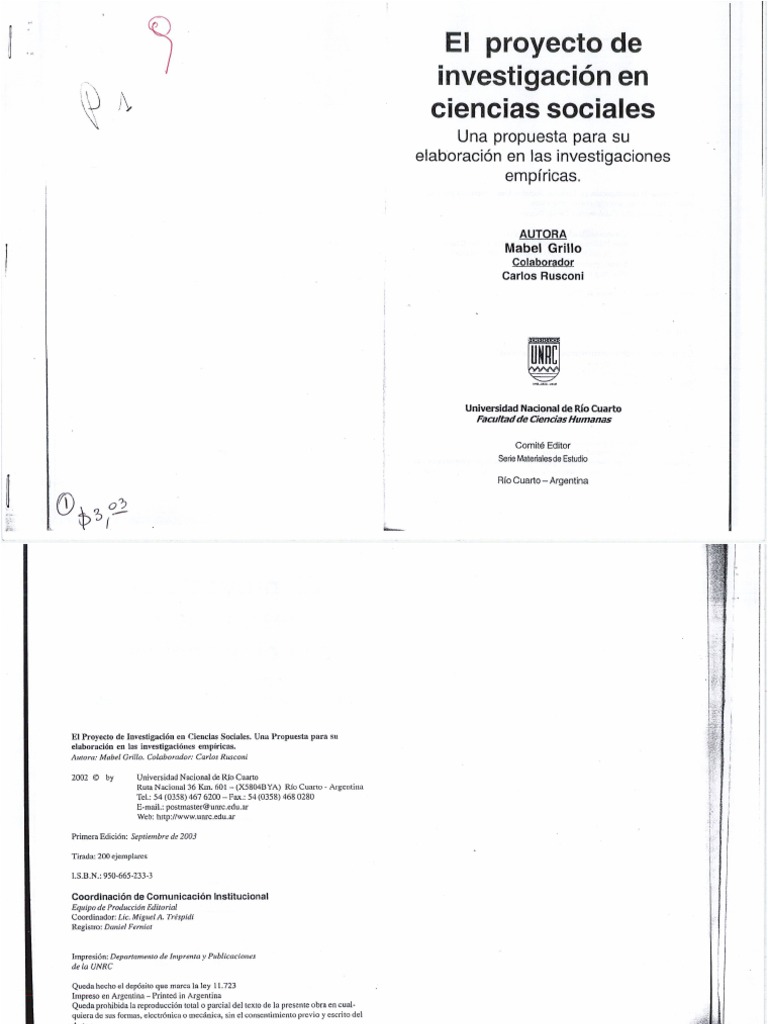 Mabel Grillo-Elproyecto de Investigacion en Cienciassociales | PDF