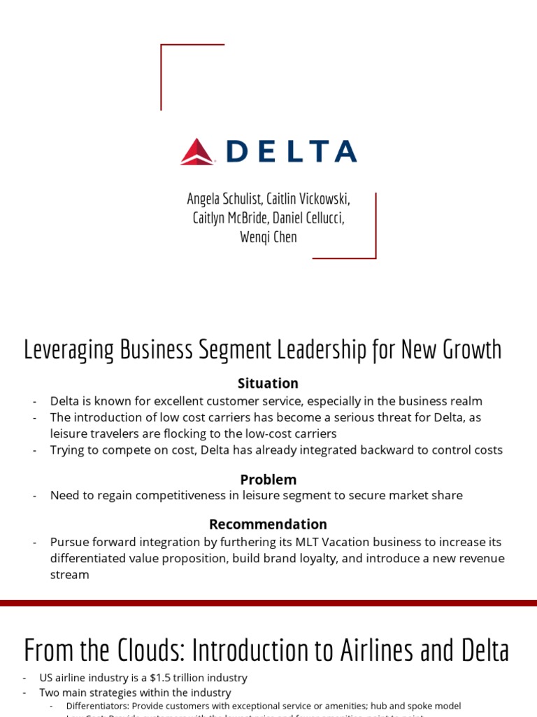 Delta Airlines | PDF | Airlines | Low Cost Carrier