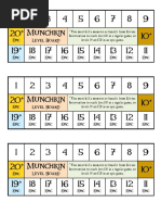Munchkin Character Sheet | PDF