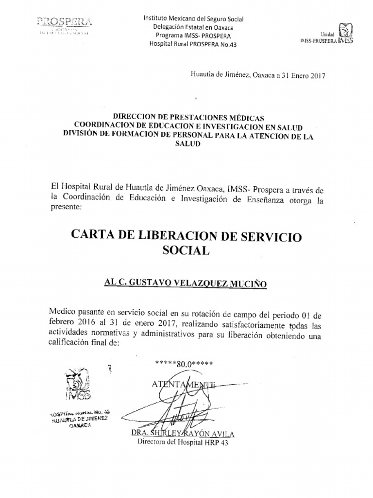 Carta Liberacion | PDF
