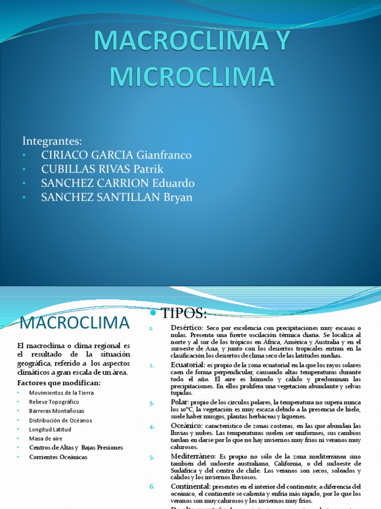 Macroclima y Microclima | Desierto | Clima