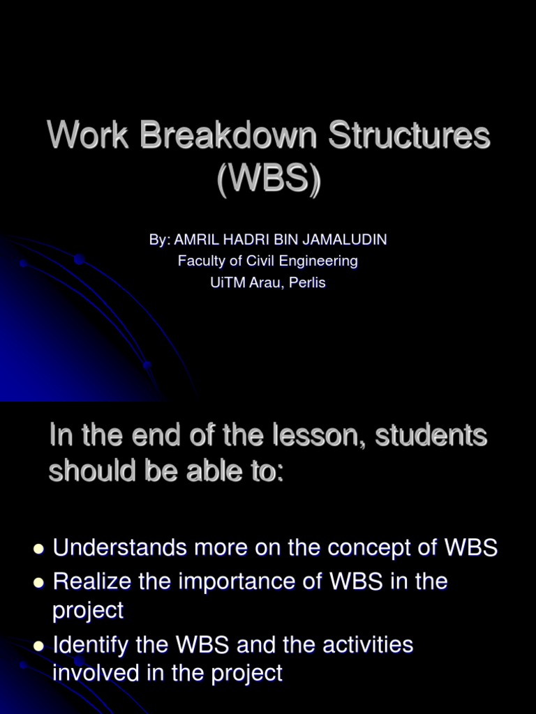 Work Breakdown Structures (WBS) | PDF | Production And Manufacturing ...