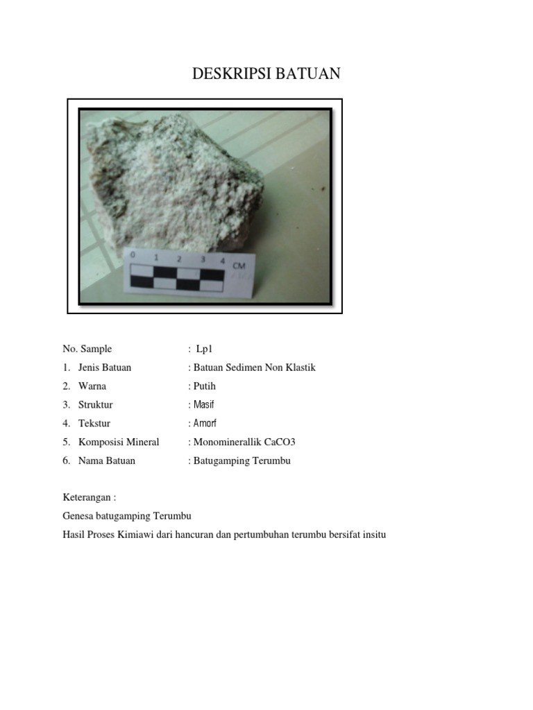 Deskripsi Batuan