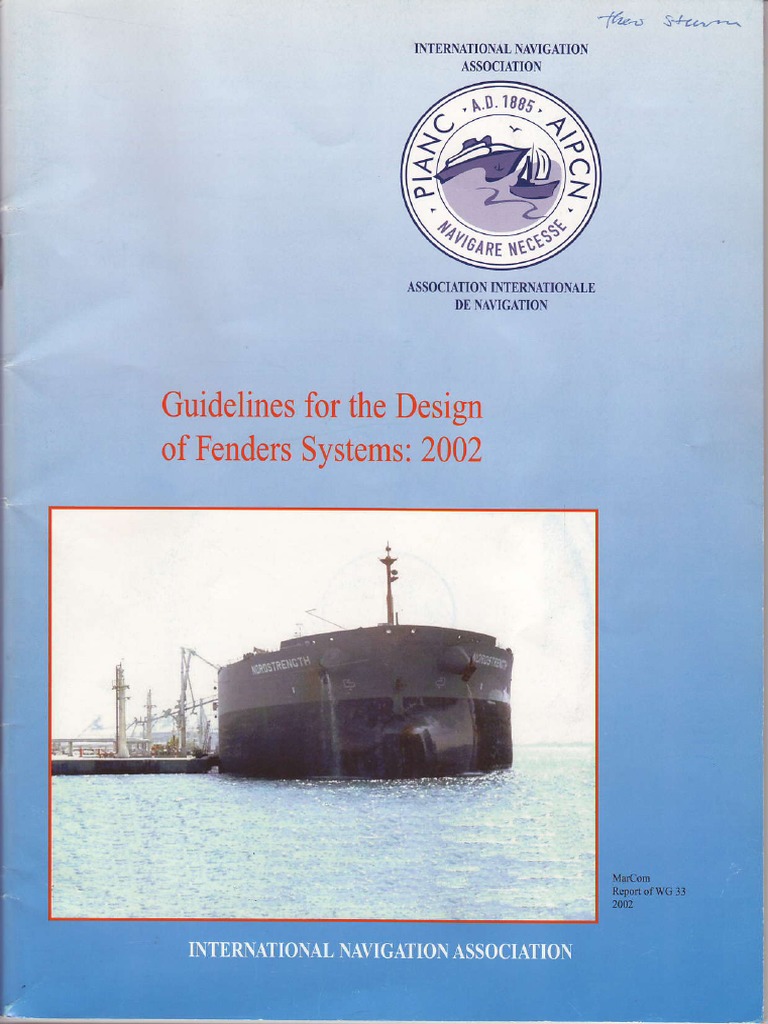 Pianc Fender | PDF | Tonnage | Shipping