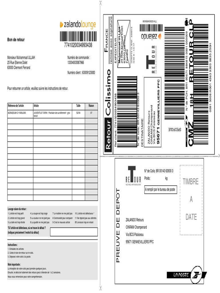 Zalando Return | PDF | Business