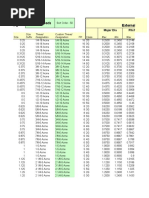 Internal ACME Thread General Purpose Size Chart | PDF | Cutting Tools ...