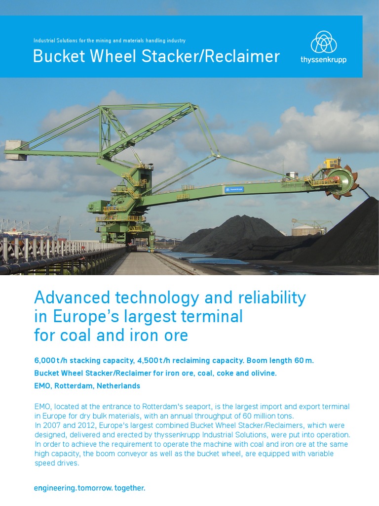 Bucket Wheel Stacker/Reclaimer: Advanced Technology and Reliability in ...