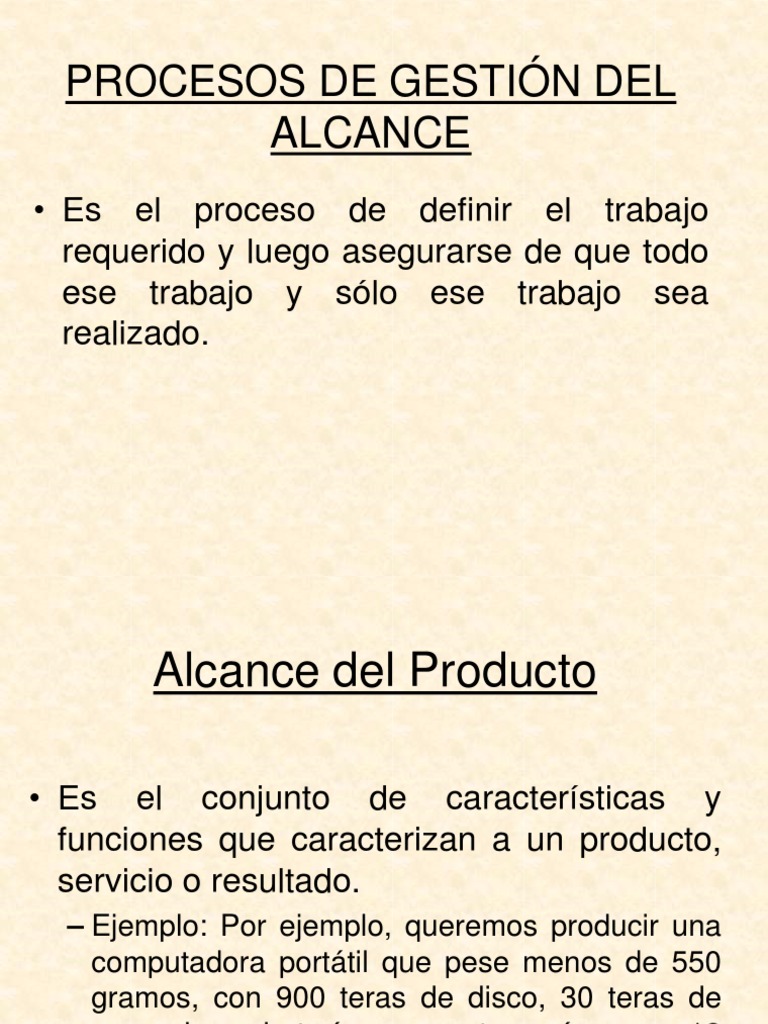 Gestion Del Alcance | PDF | Calidad (comercial) | Presupuesto