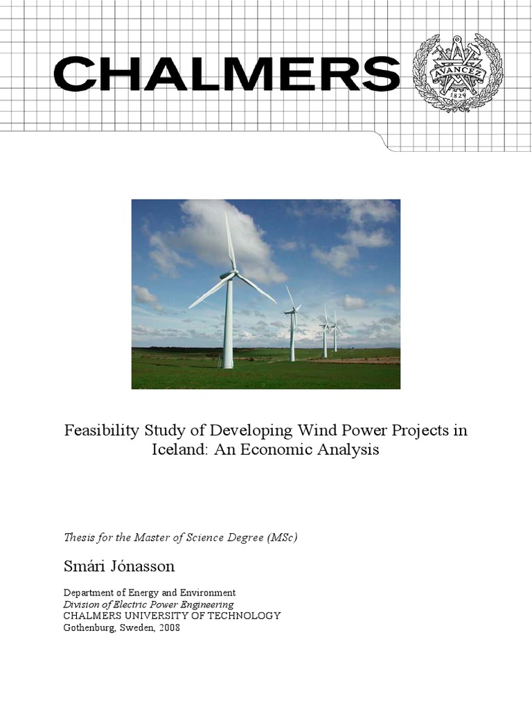 Feasibility Study | PDF | Wind Power | Wind Turbine